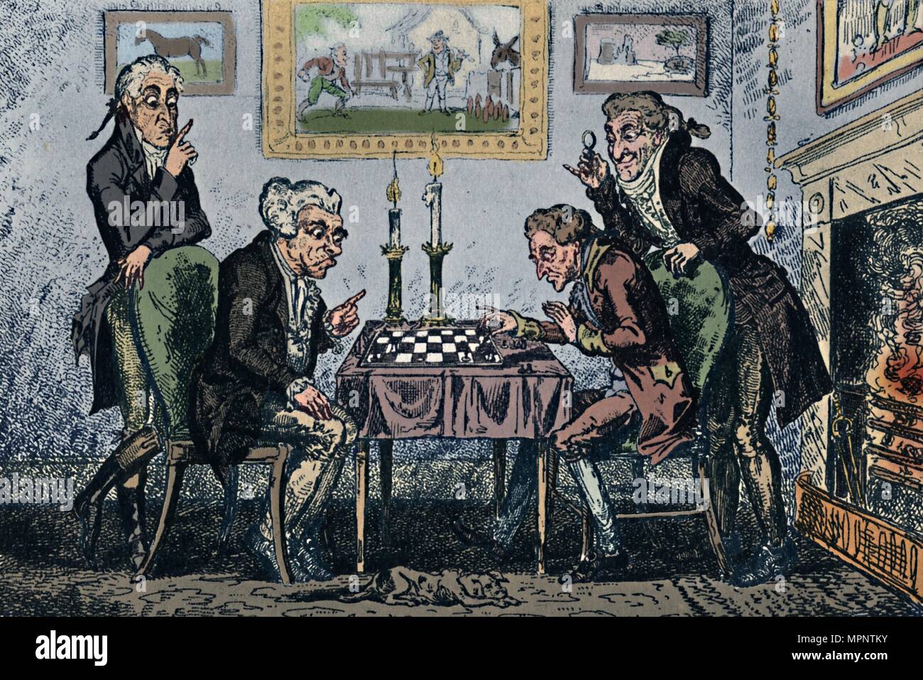 'A Game of Chess', 1948. Artist: George Cruikshank Stock Photo - Alamy