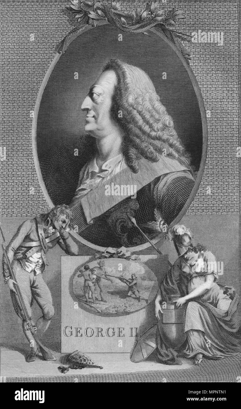 'George II', 1790. Artist: Unknown Stock Photo - Alamy