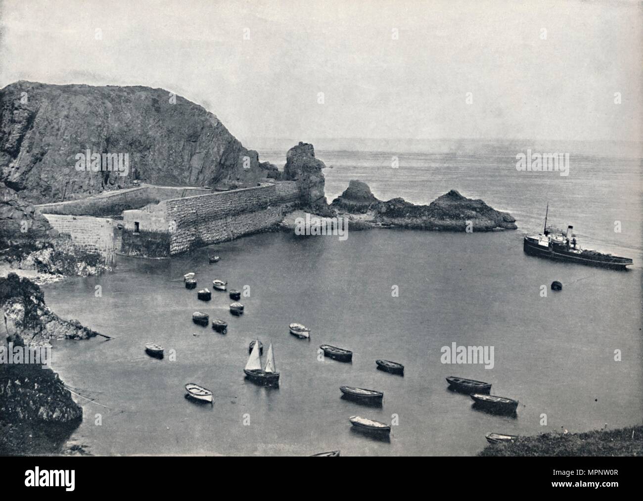 'Sark - Creux Harbour', 1895. Artist: Unknown Stock Photo - Alamy