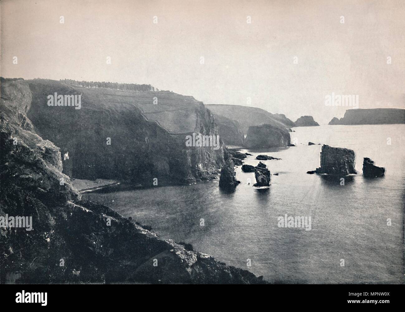'Sark - Les Autelets Rocks', 1895. Artist: Unknown Stock Photo - Alamy