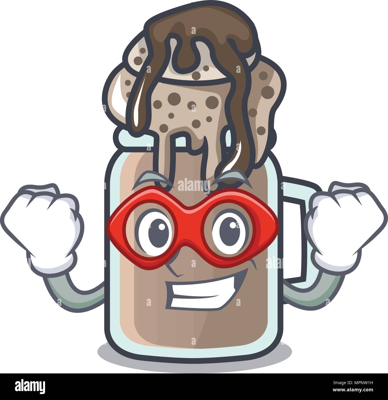 Super hero milkshake character cartoon style Stock Vector Image & Art ...