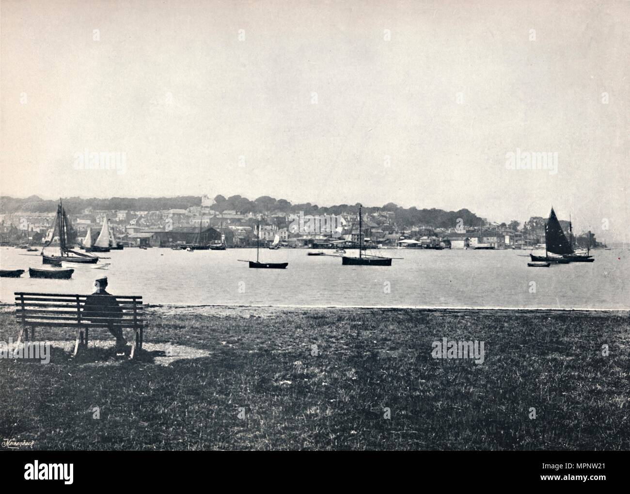 'West Cowes - View from East Cowes', 1895. Artist: Unknown Stock Photo ...