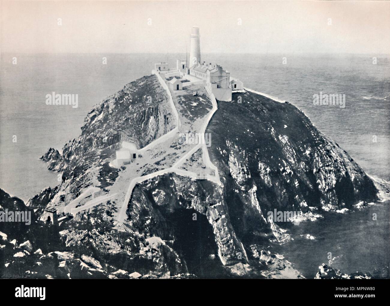 'Holyhead - The South Stack, Lighthouse', 1895. Artist: Unknown Stock ...