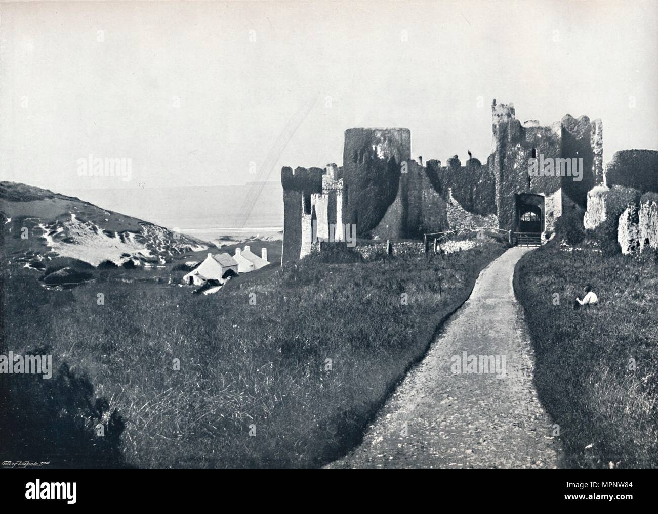 'Manorbier - The Castle', 1895. Artist: Unknown Stock Photo - Alamy