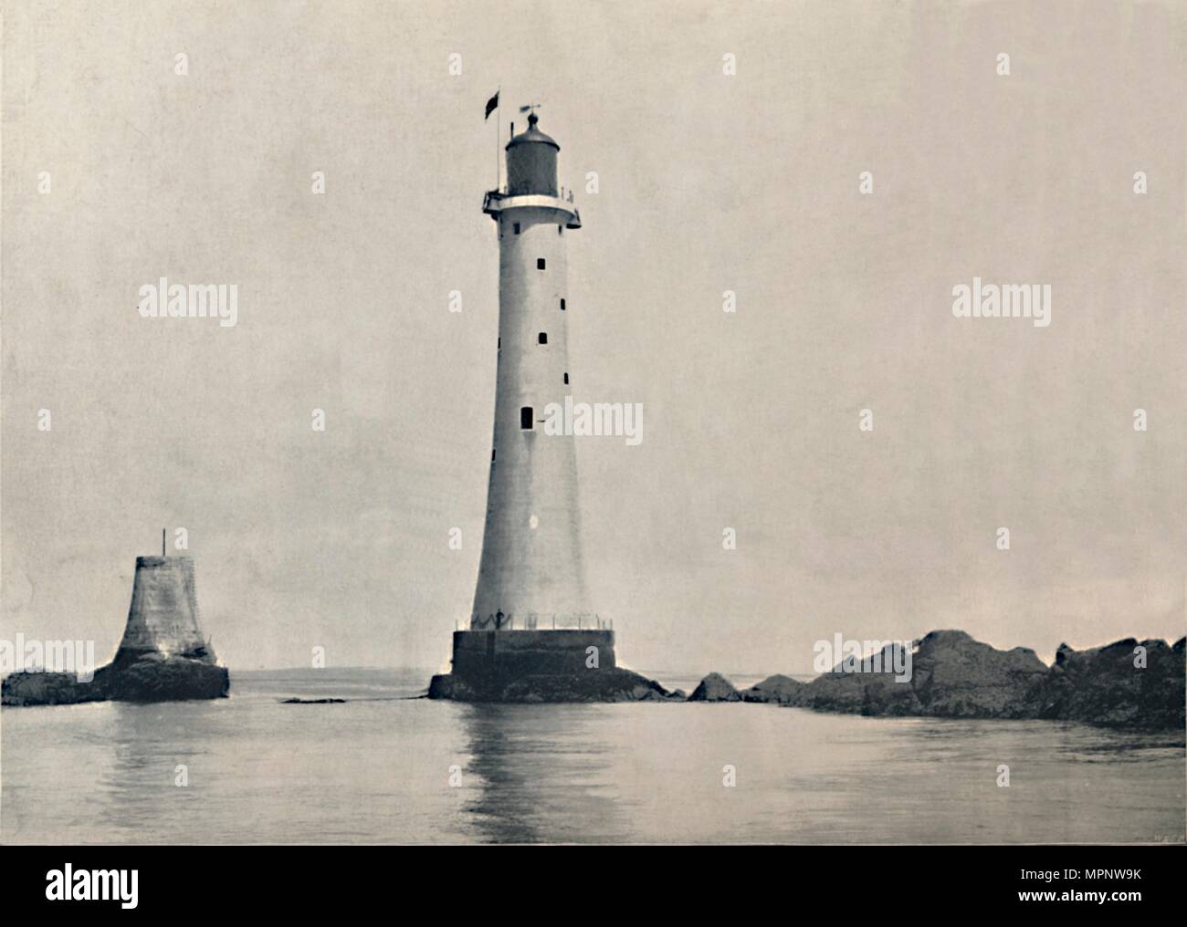 'The Eddystone Lightstone - Showing the Rocks', 1895. Artist: Unknown ...