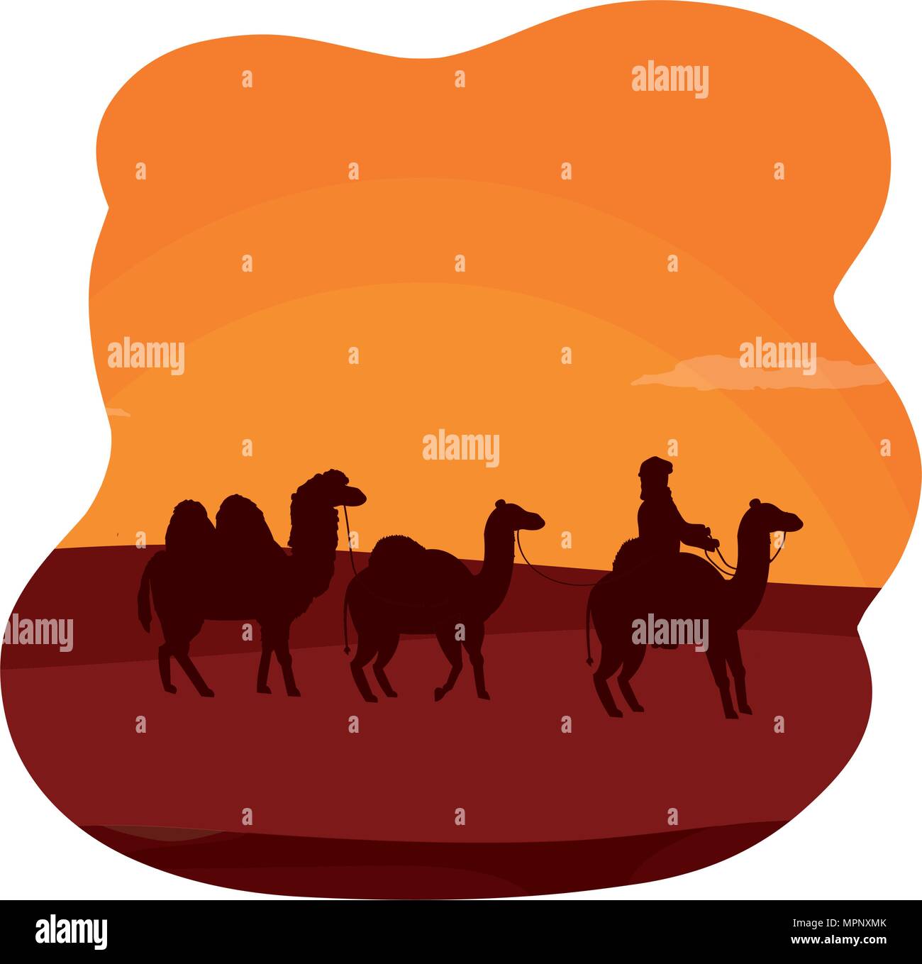 Dromedaries Stock Vector Images - Alamy