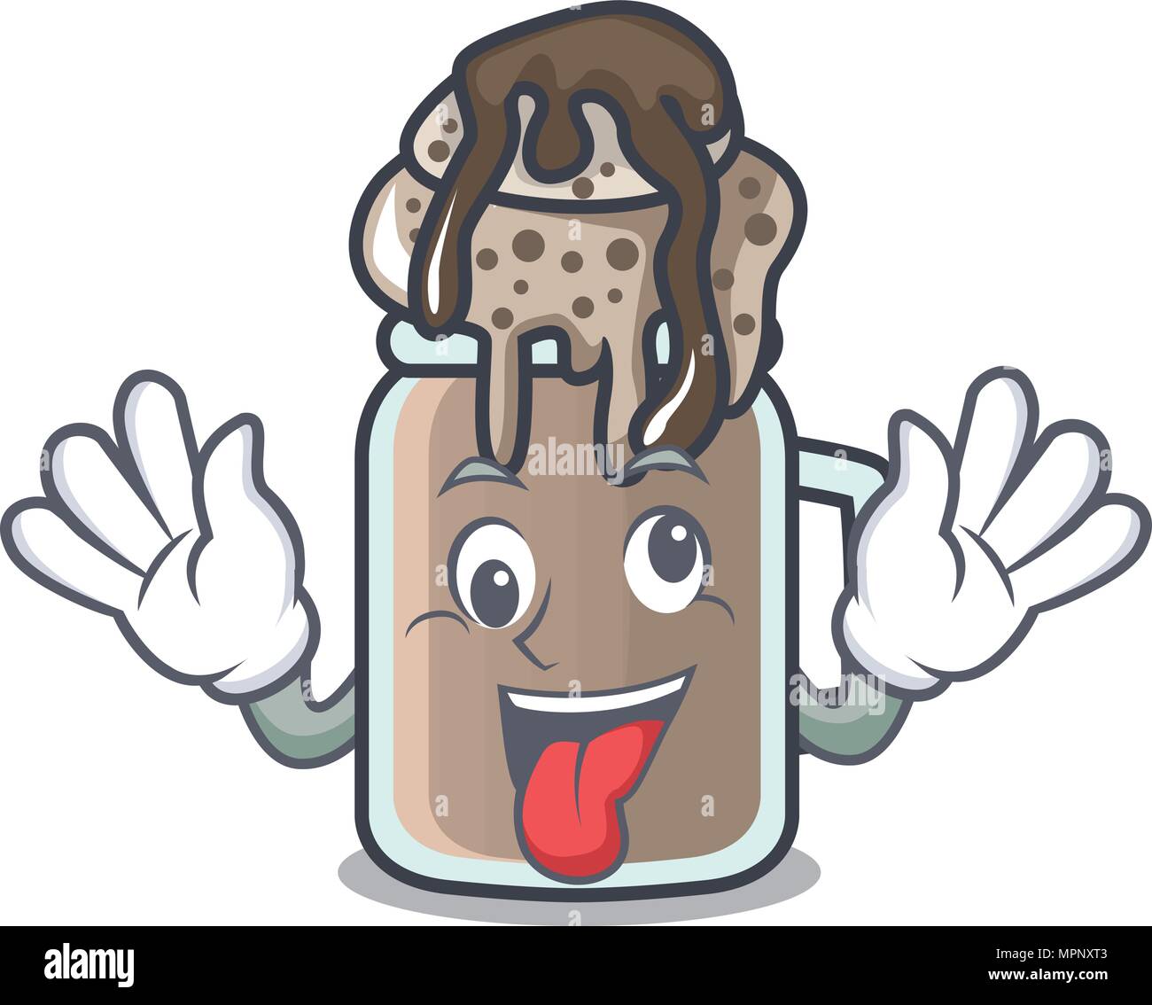 Crazy milkshake mascot cartoon style Stock Vector Image & Art - Alamy