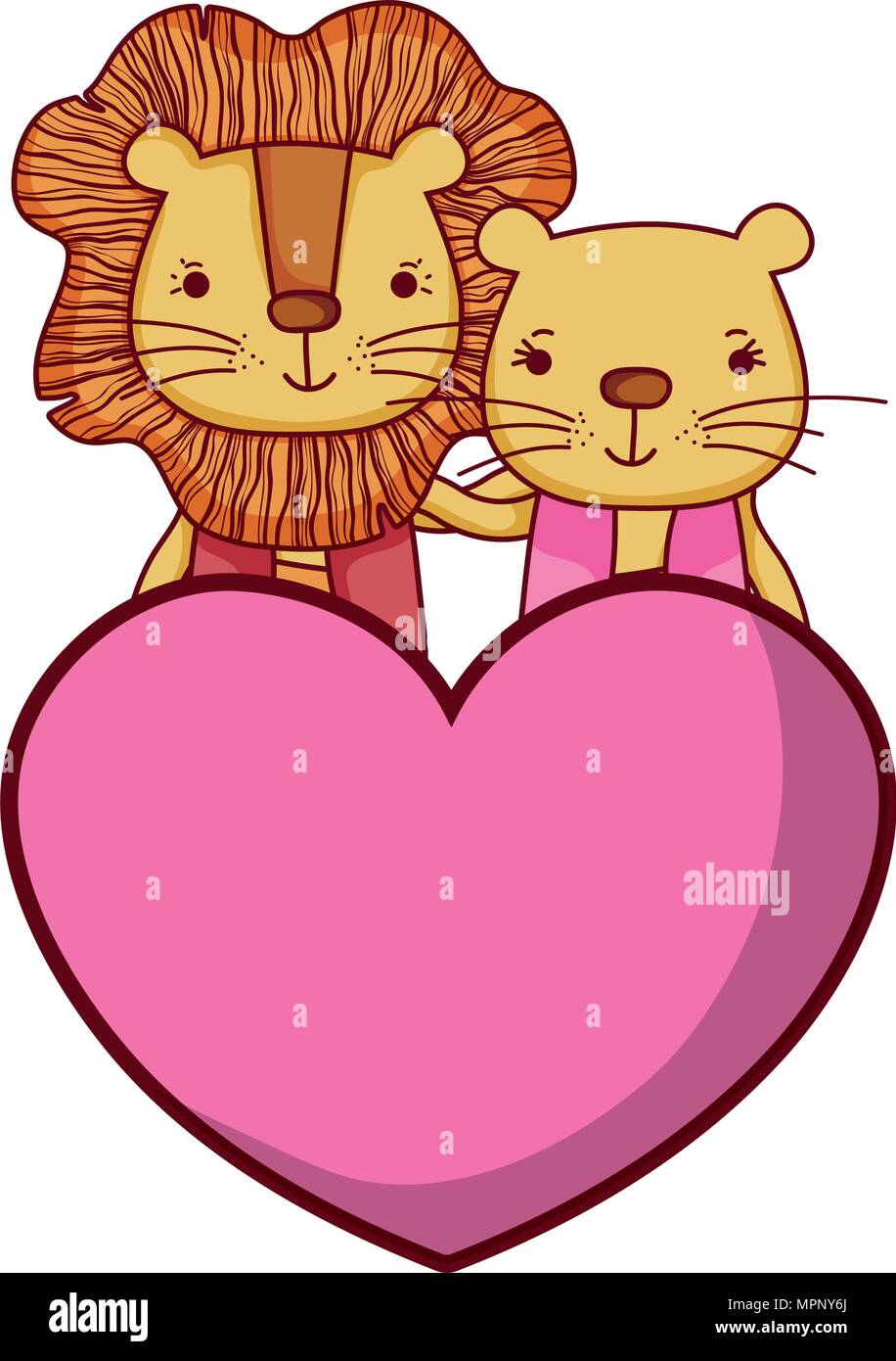 Lion heart Stock Vector Images - Alamy