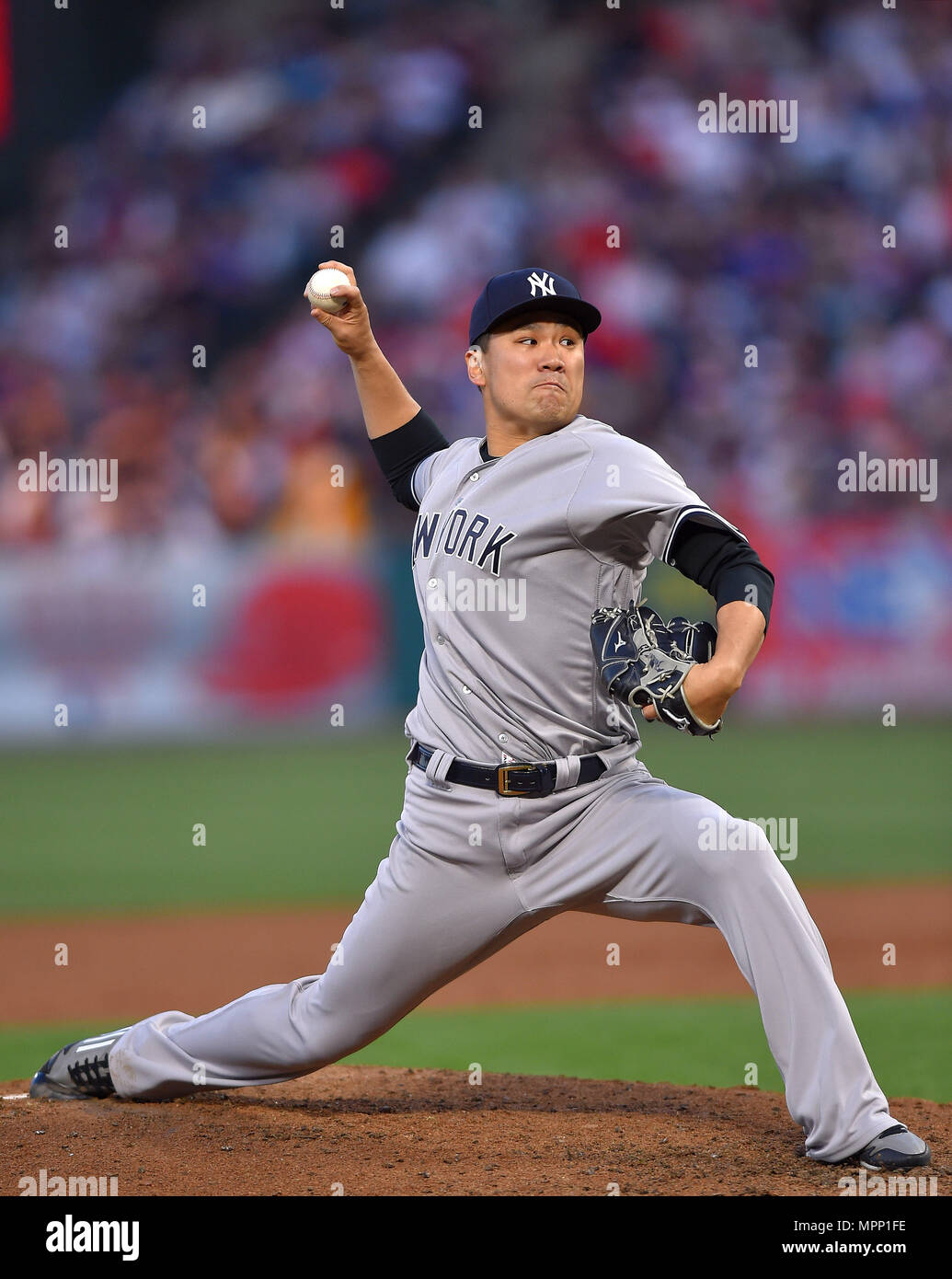 New York Yankees starting pitcher Masahiro Tanaka delivers a pitch ...