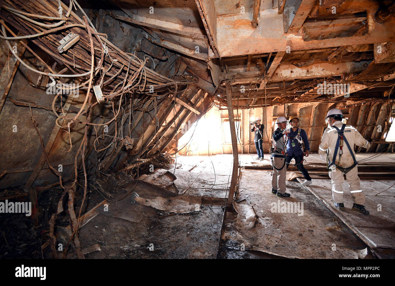 (180524) -- SEOUL, May 24, 2018 (Xinhua) -- Picture taken on May 24 ...