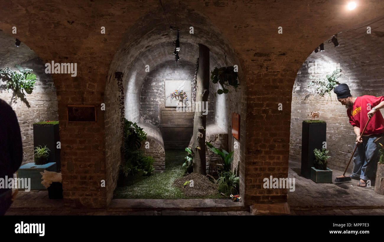 London, UK. 24 May 2018. Final preparations take place at the preview ...