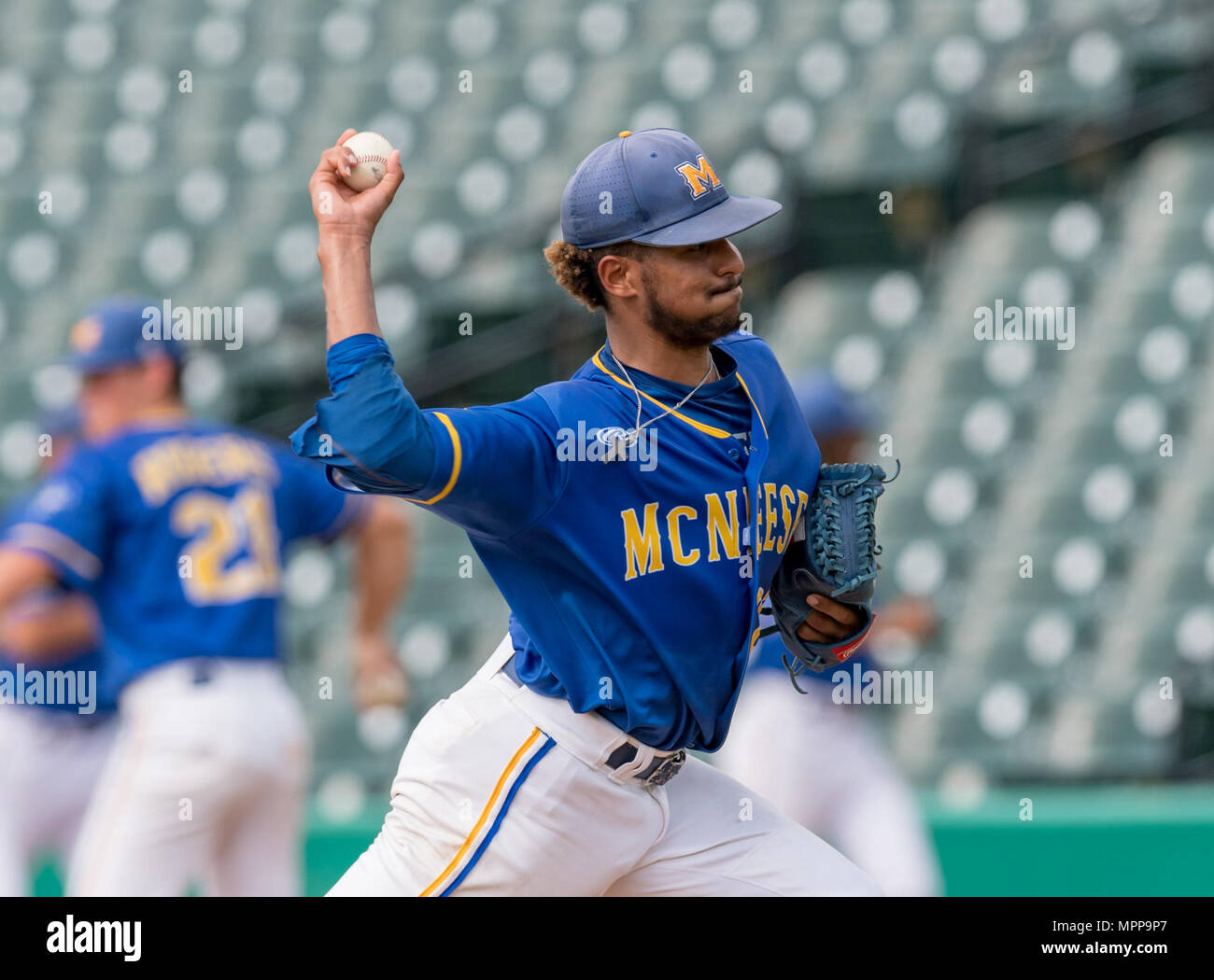 May 23, 2018: McNeese State pitcher Grant Anderson (22) during the 2018 ...