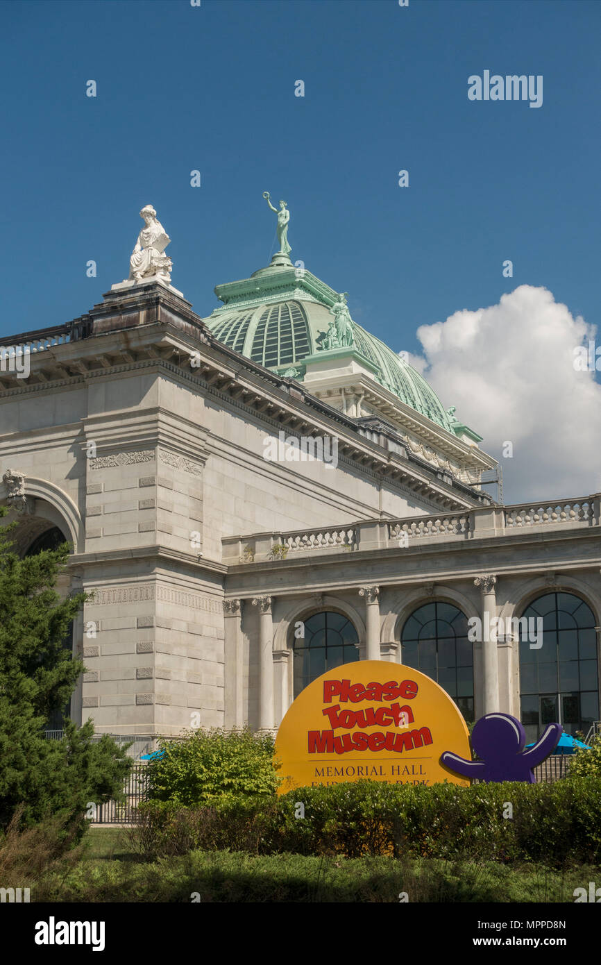 Please touch museum in Philadelphia PA Stock Photo - Alamy