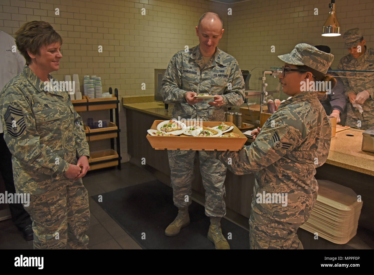 Col. Ryan Samuelson, 92nd Air Refueling Wing commander, and Chief ...