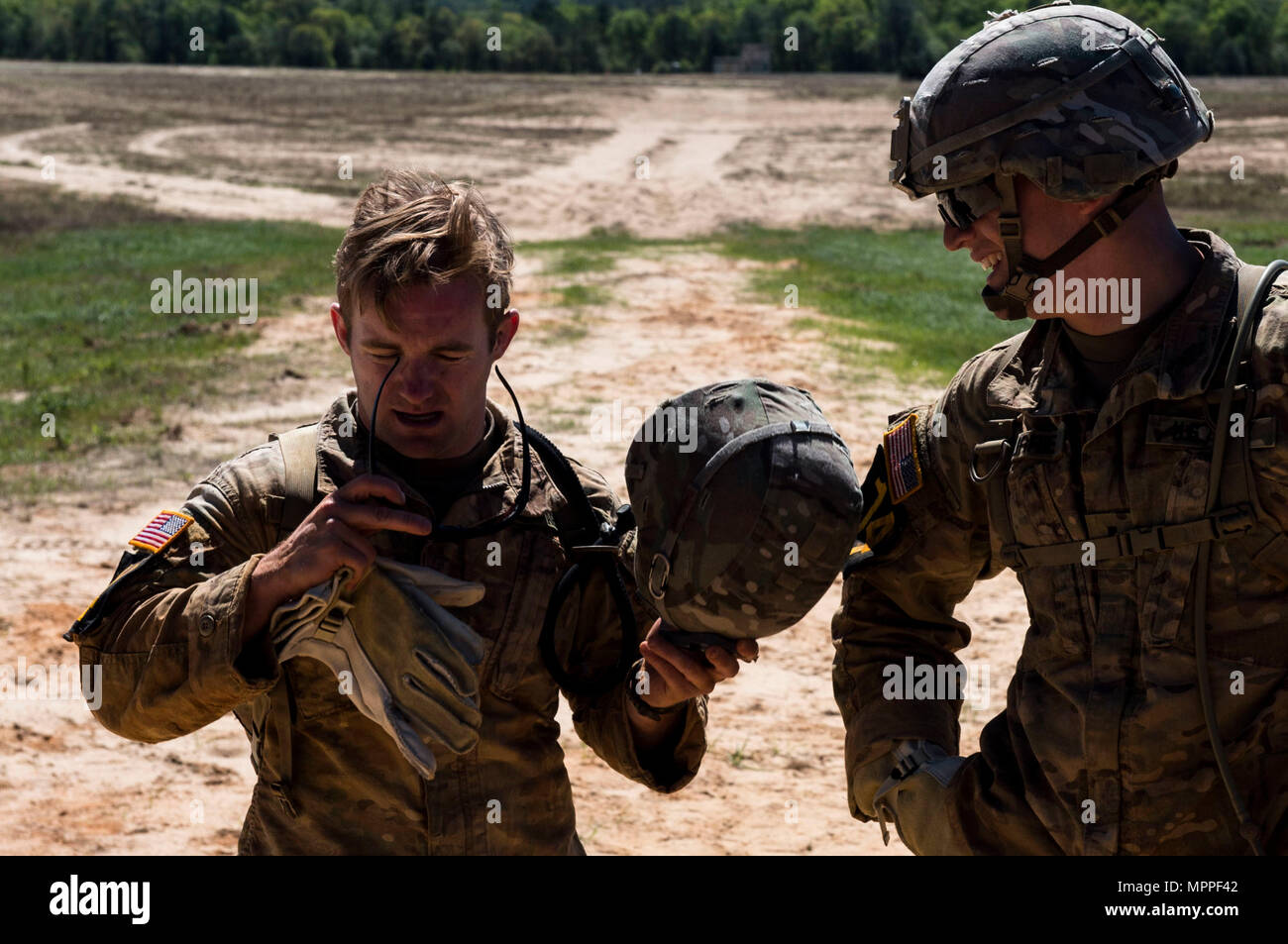 U.S. Army 1st Lt. Noah Currie and 1st Lt. Sidney Blecher, assigned to ...