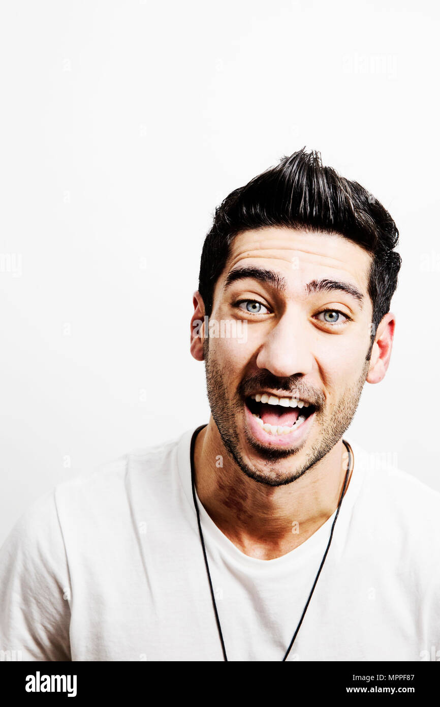 White eyebrows hi-res stock photography and images - Alamy