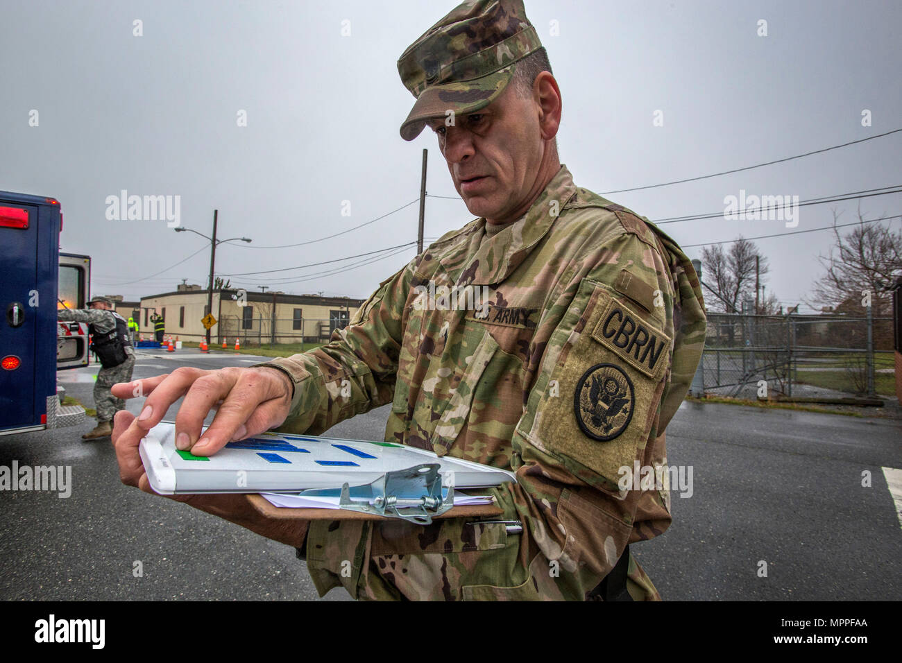 1st Sgt. Steven Katkics Jr., with the New Jersey National Guard's 21st ...