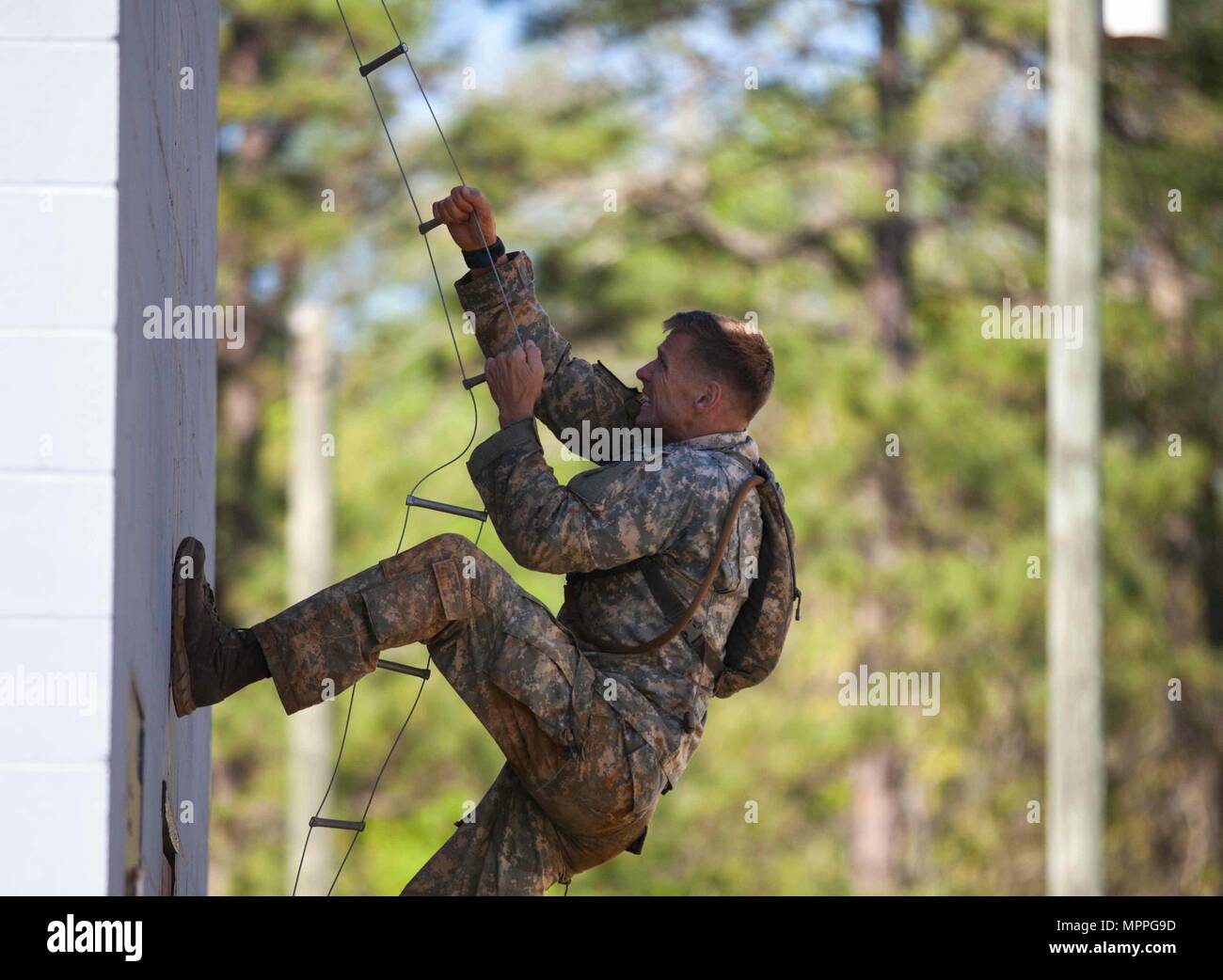 U.S. Army Ranger Staff Sgt. Zachary Adkins, assigned to the Airborne ...