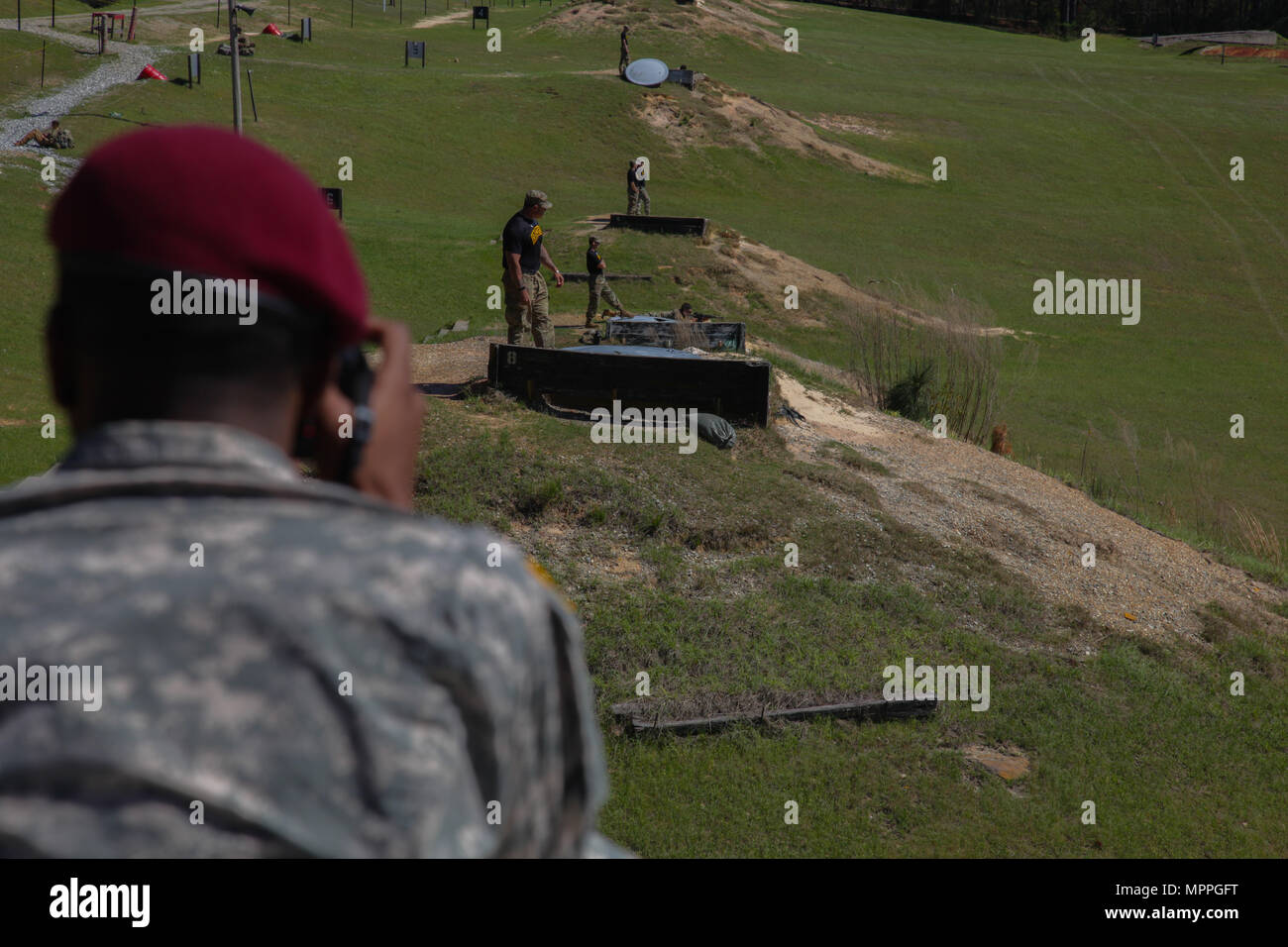 U.S. Army Spc. Sharell Madden from the 982nd Combat Camera Company ...