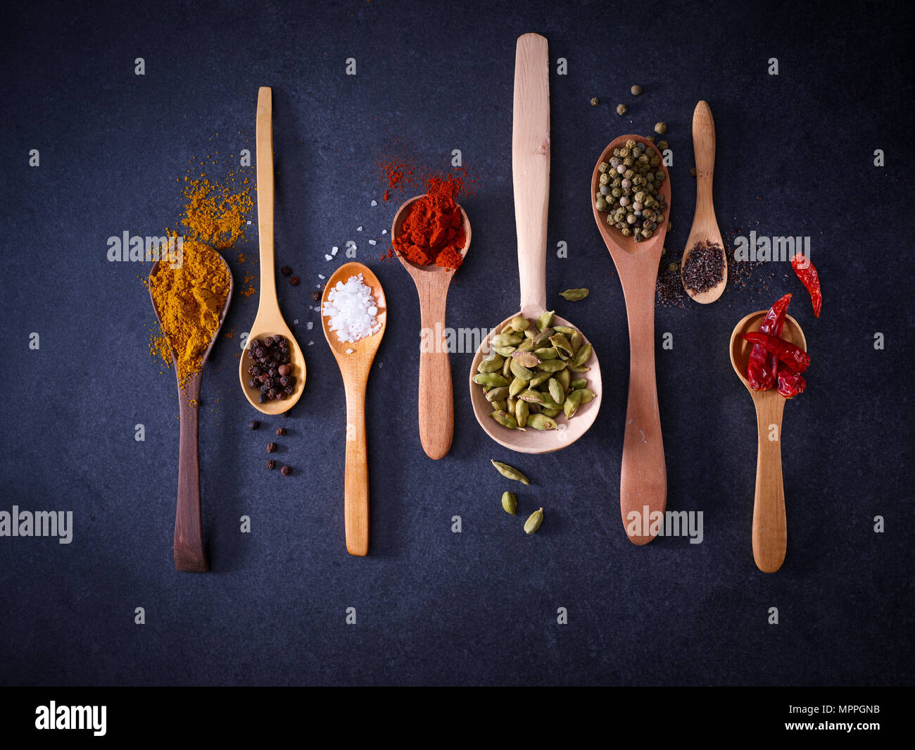 Variety spices hi-res stock photography and images - Alamy