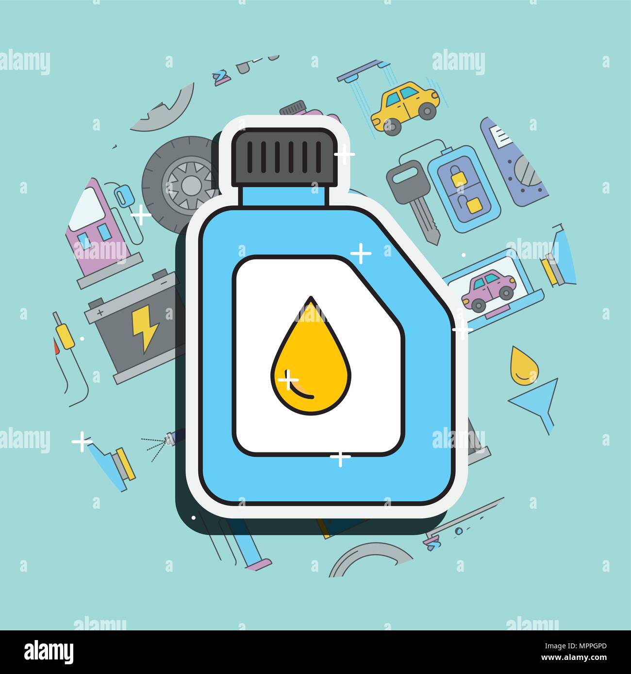 Lubricant Stock Vector Images - Alamy