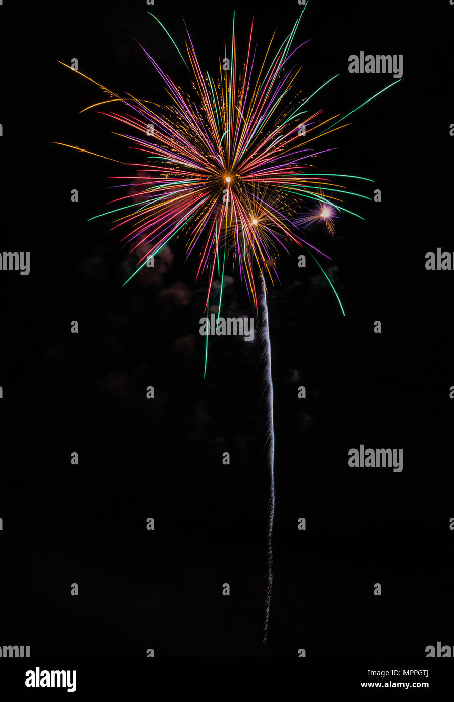 Closeup of isolated fireworks for compositing into your art Stock Photo ...