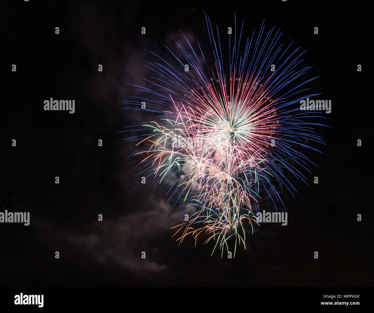 Closeup of isolated fireworks for compositing into your art Stock Photo ...