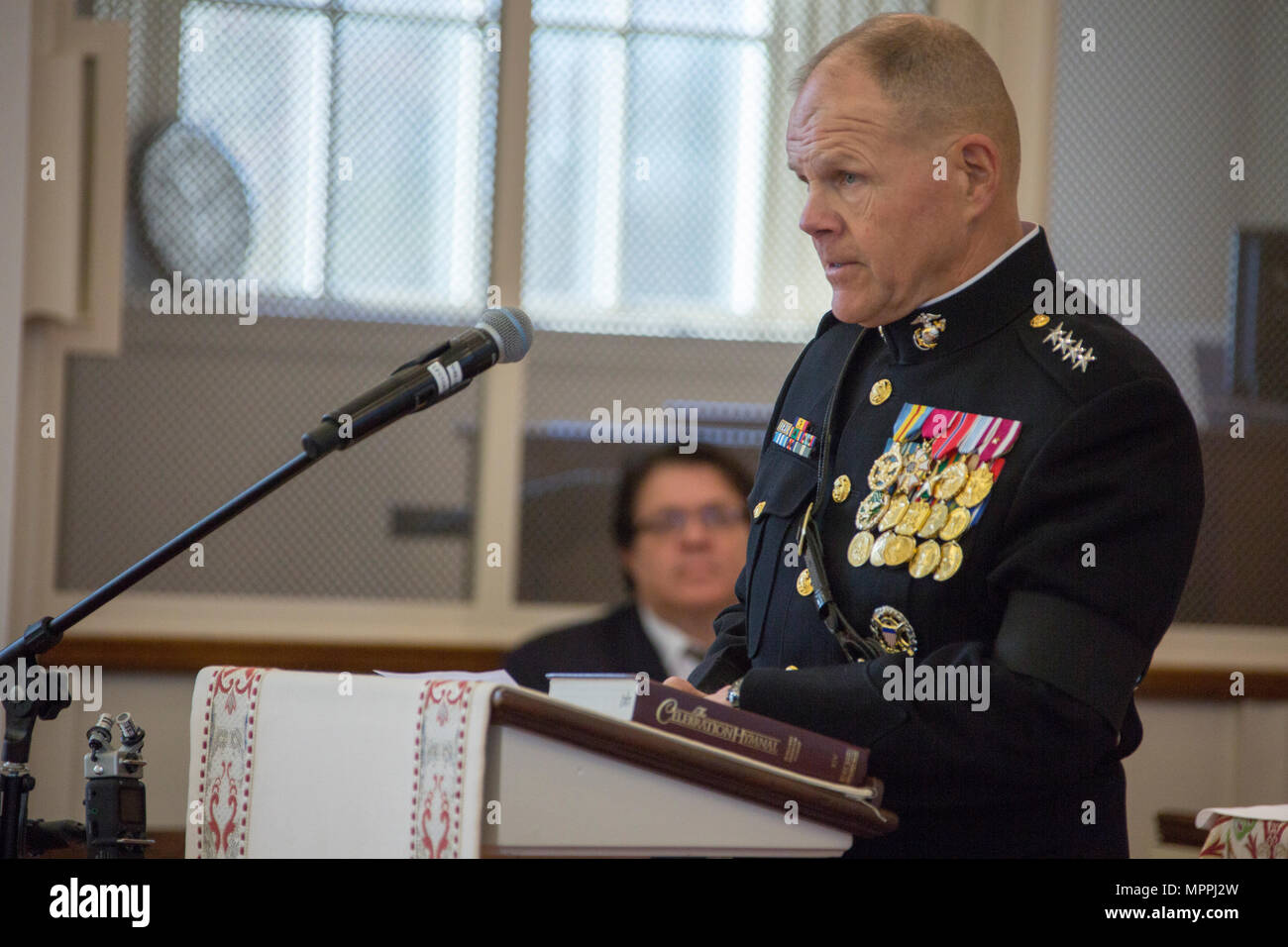 Commandant of the Marine Corps Gen. Robert B. Neller speaks during the ...