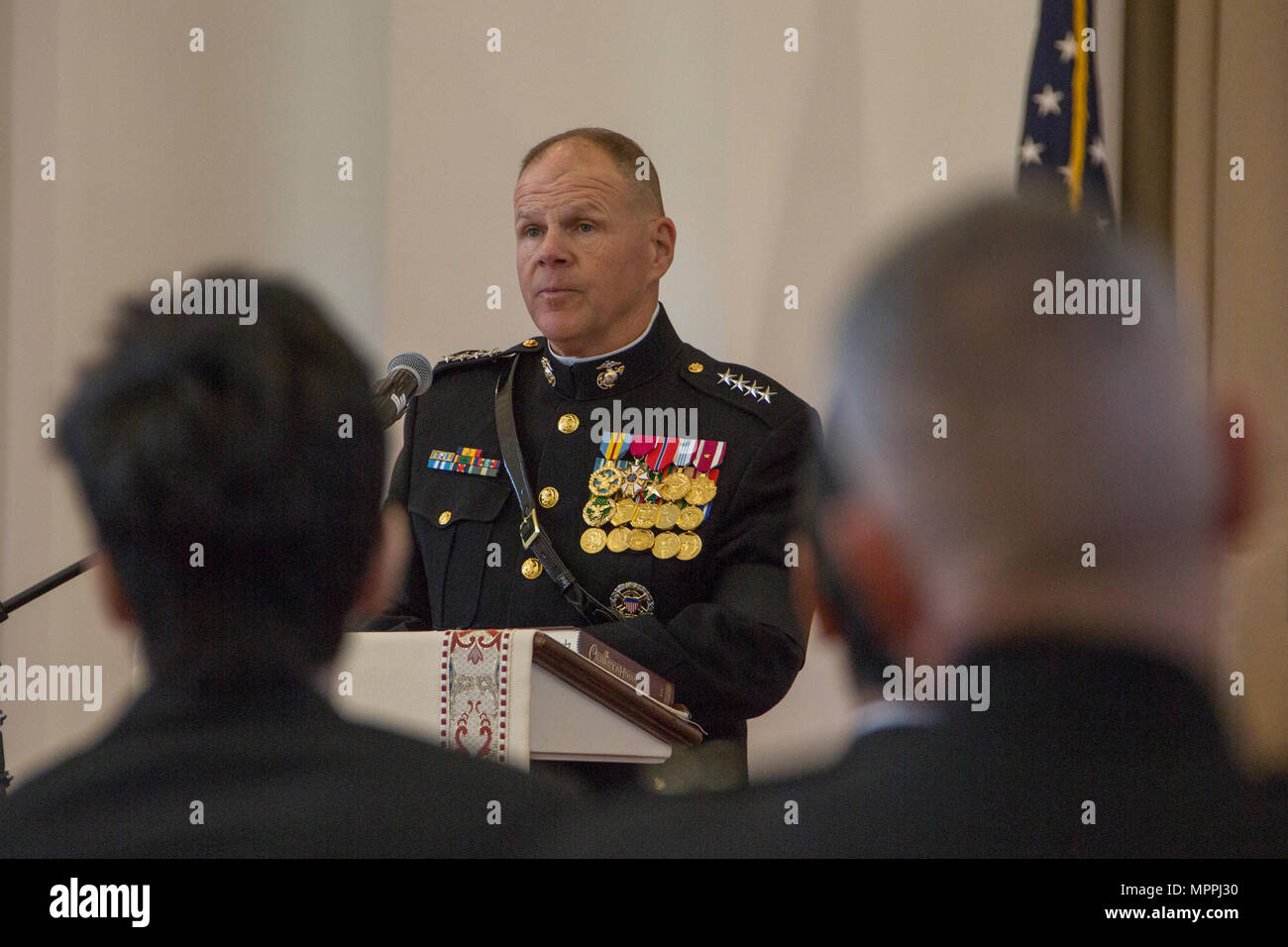 Commandant of the Marine Corps Gen. Robert B. Neller speaks during the ...