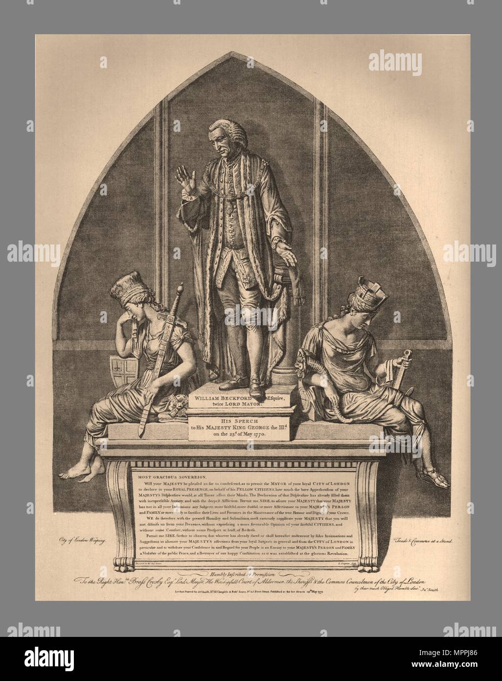 Beckford statue guildhall hi-res stock photography and images - Alamy