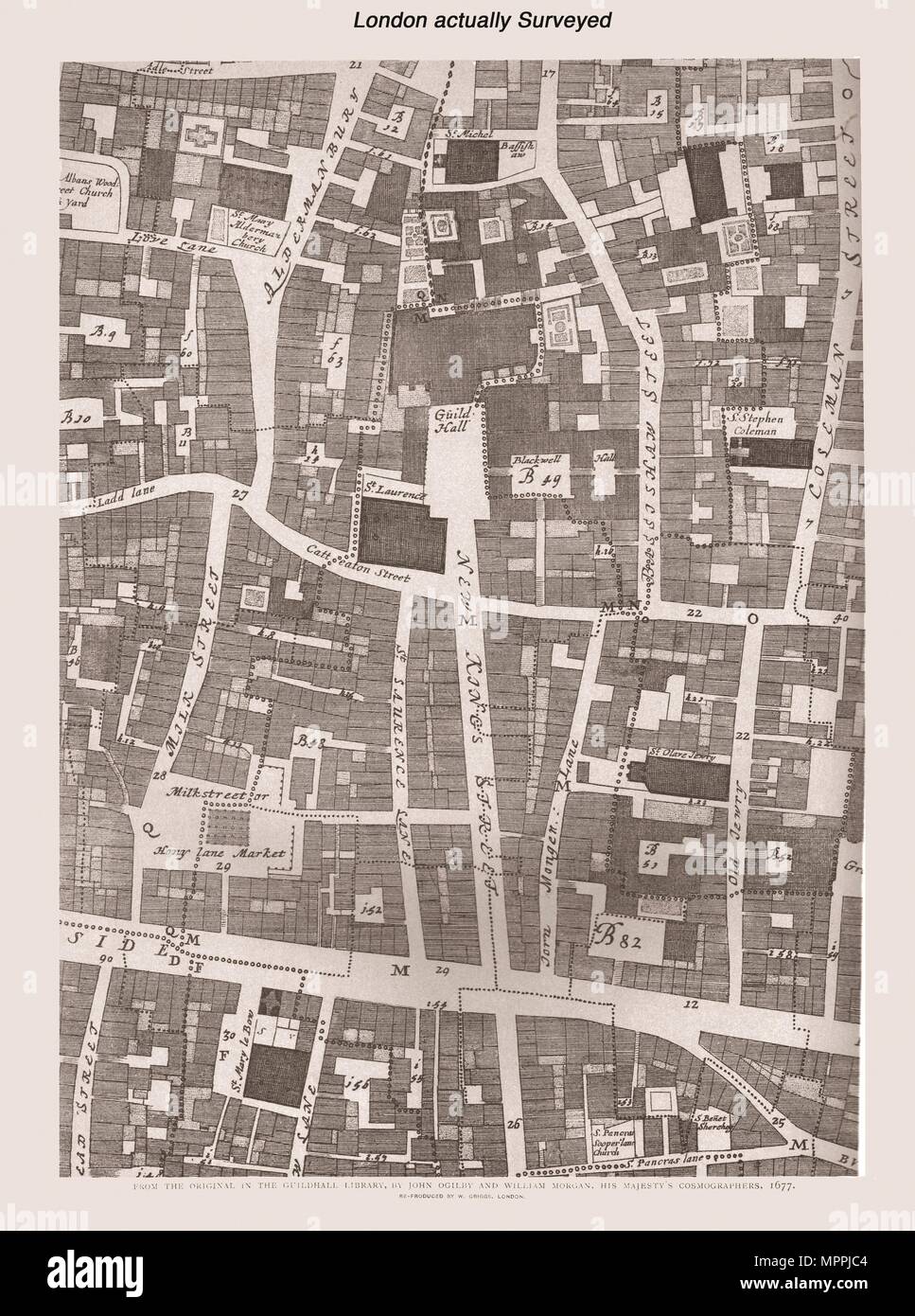 London street map 19th century hi-res stock photography and images - Alamy