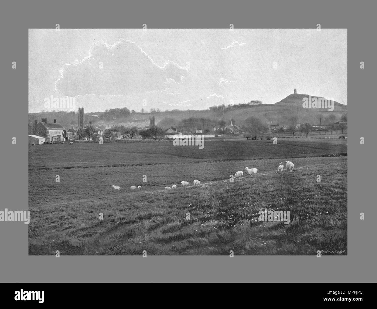 Black and white glastonbury hi-res stock photography and images - Alamy