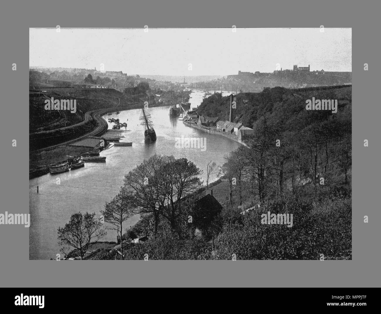 Whitby, from Larpool, c1900. Artist: Frank Meadow Sutcliffe Stock Photo ...