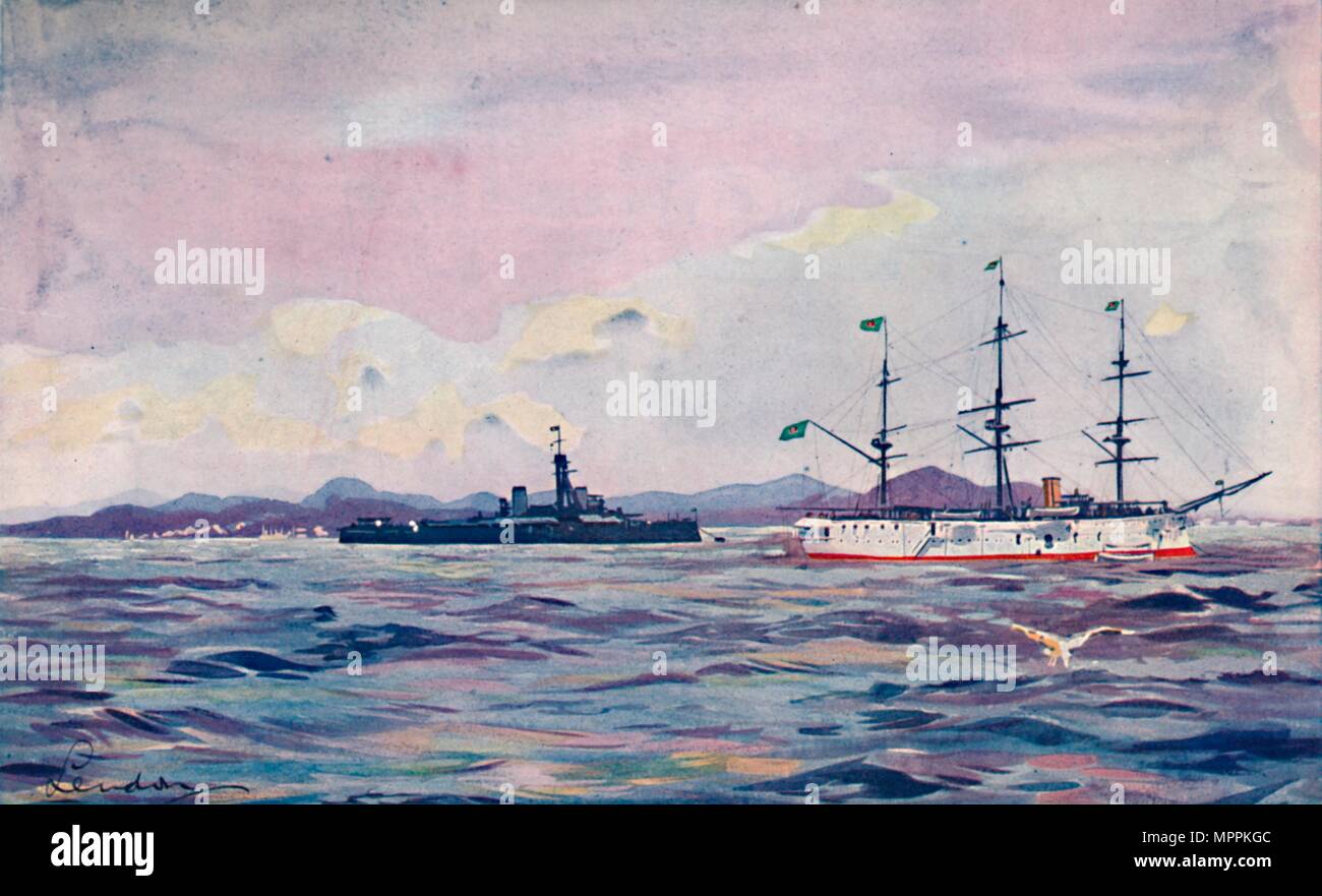 'The Benjamin Constant Training Cruiser and the dreadnought Minas ...