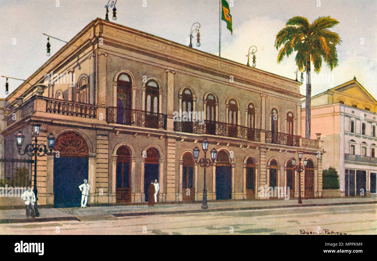 'The Itamaraty Palace - the Downing Street of Brazil', 1914. Artist ...