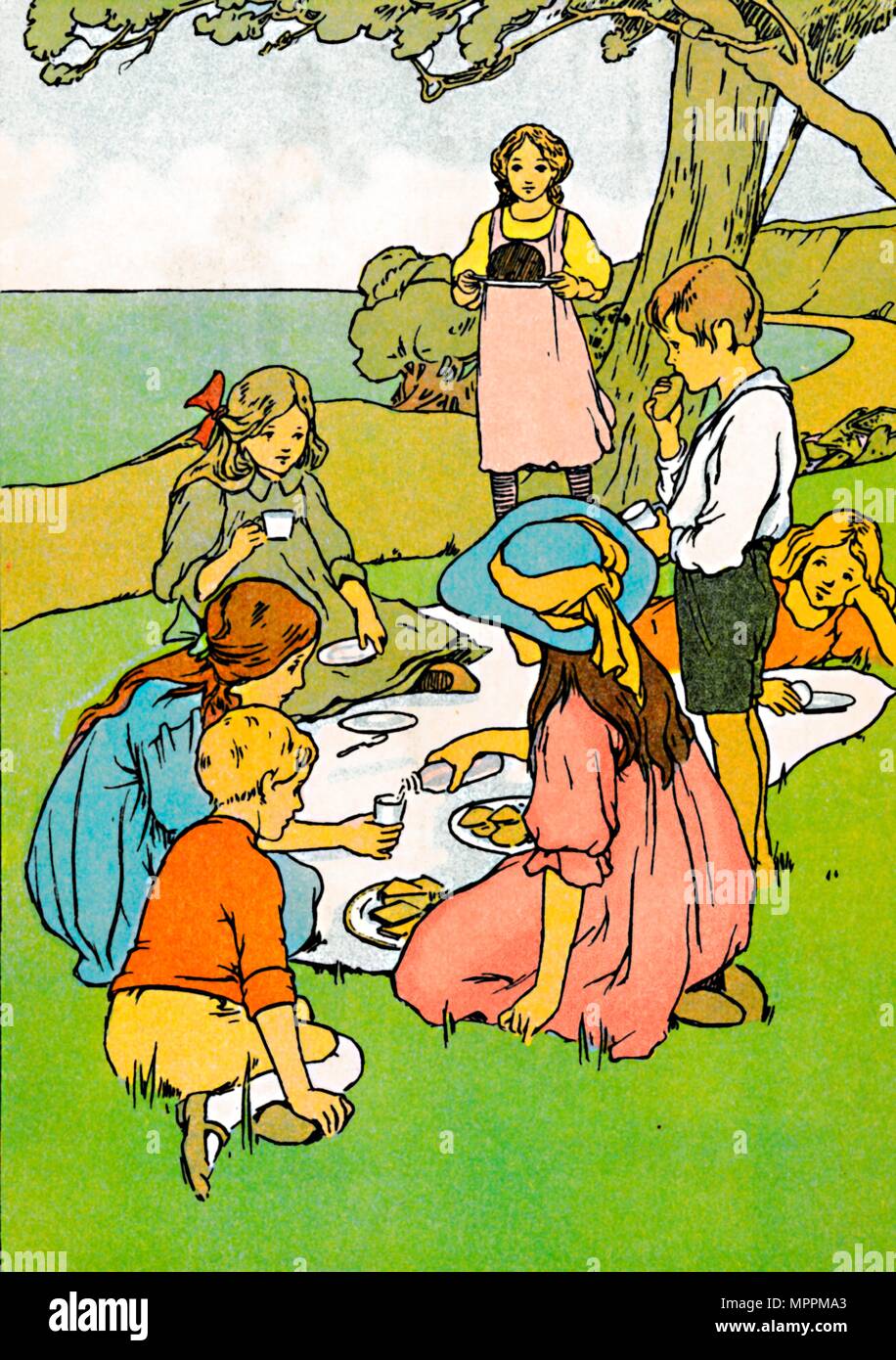 A Christmas Dinner In New Zealand 1912 Artist Charles Robinson