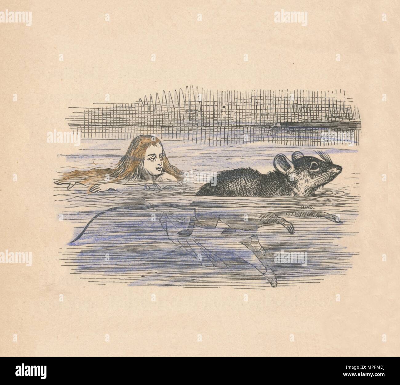 Illustration by sir john tenniel alice in wonderland hi-res stock ...