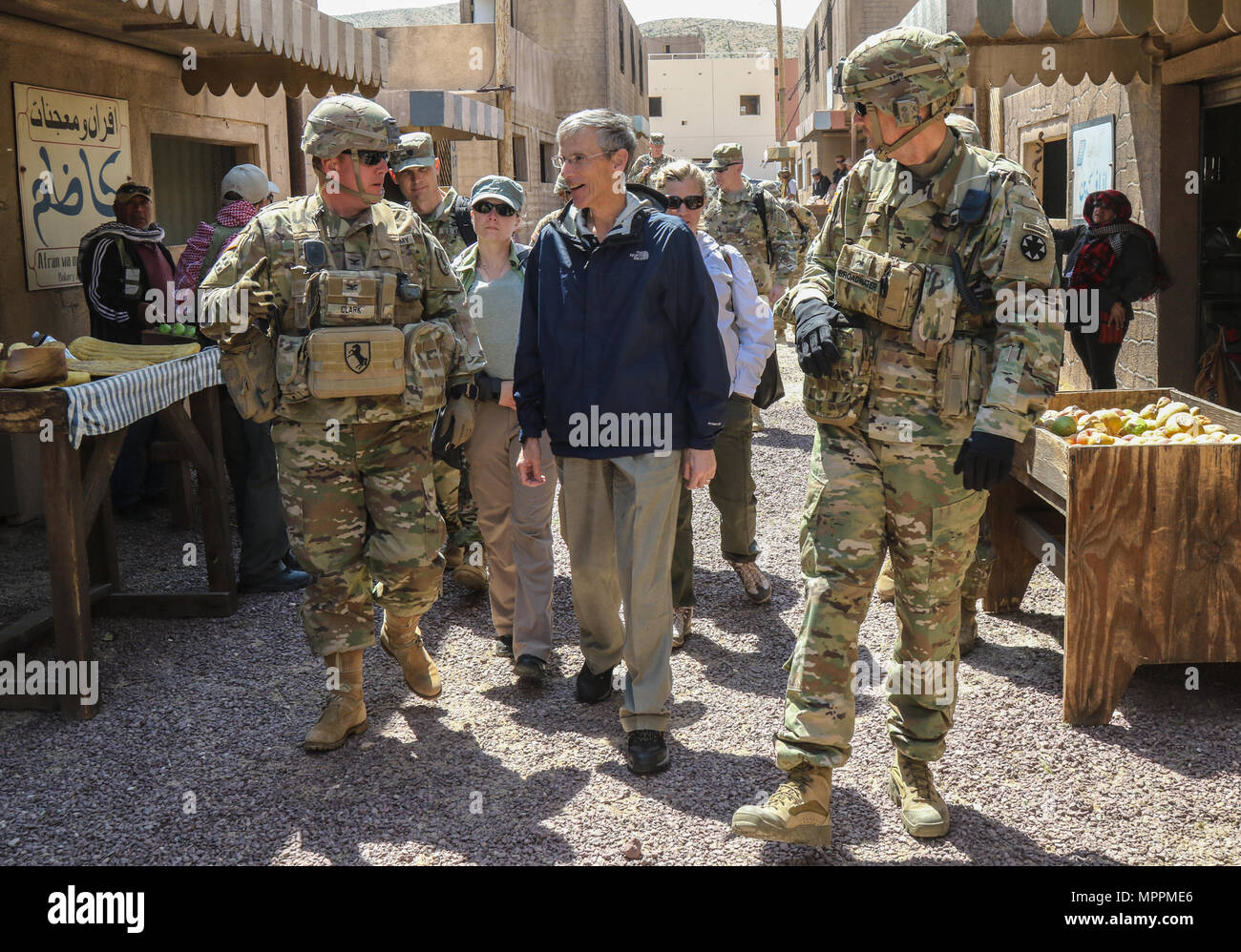 FORT IRWIN, Calif. – U.S. Army Col. Joseph D. Clark (left), commander ...