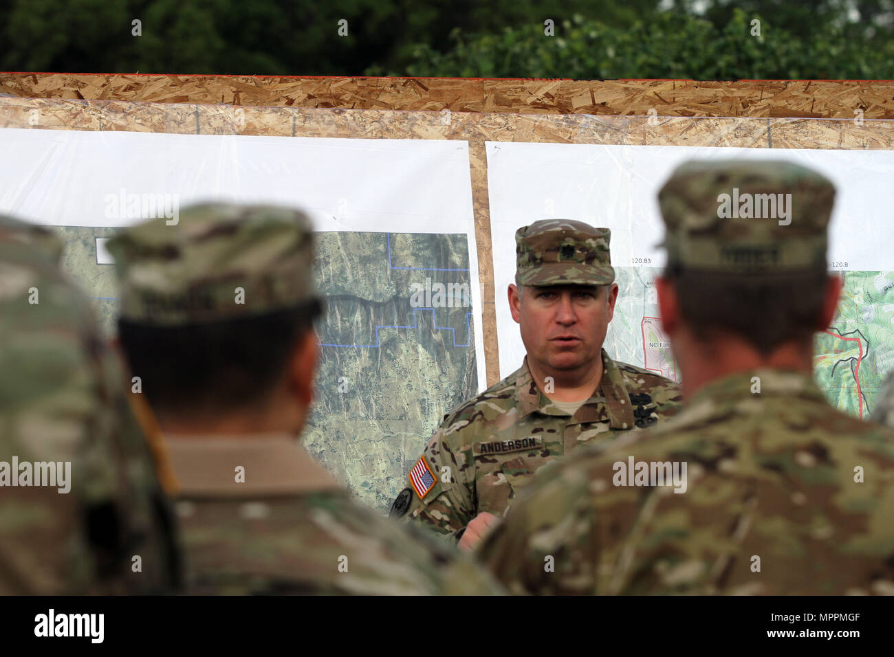 Lt. Col. Daniel Anderson, battalion commander of the California Army ...