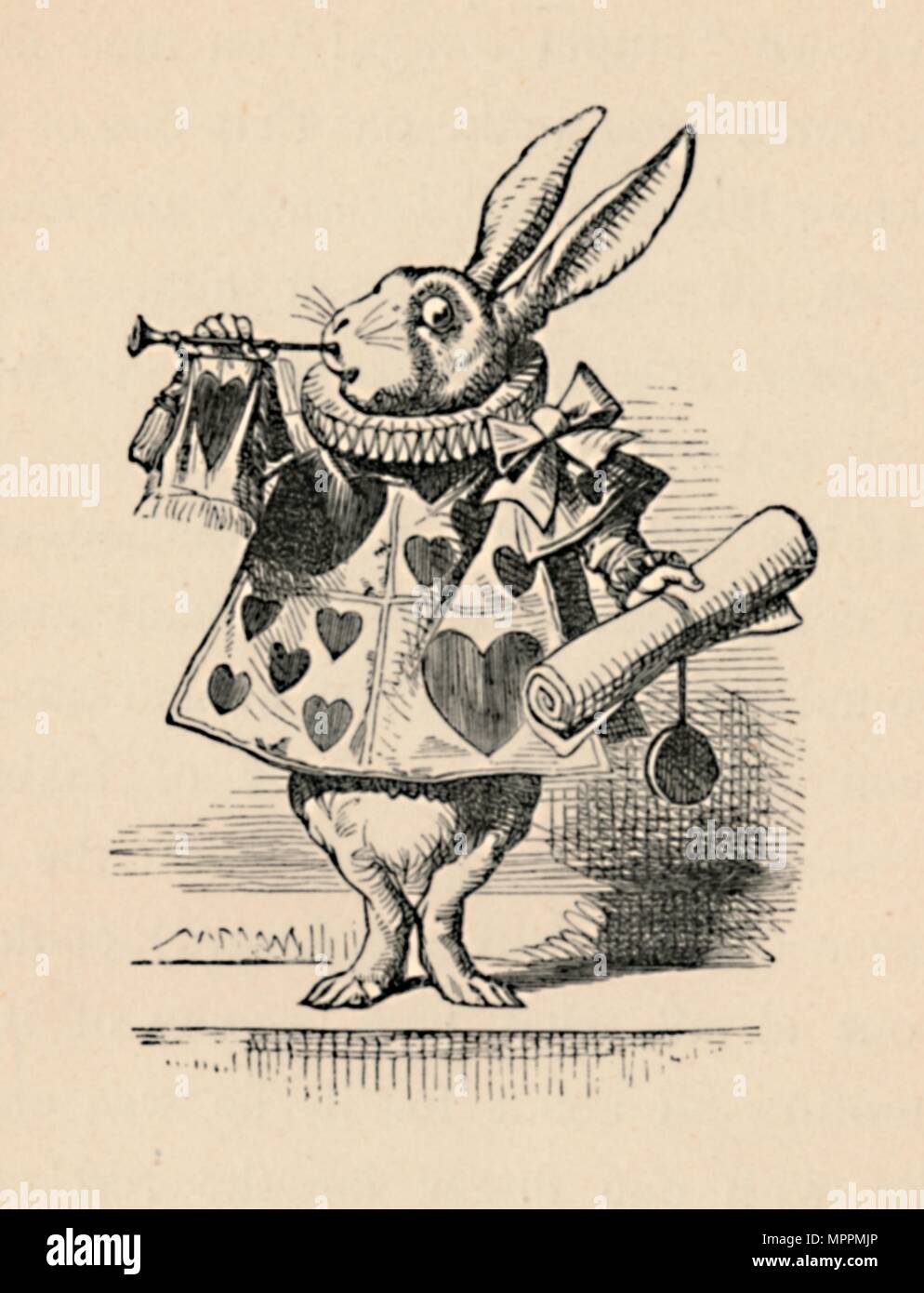 Alice in wonderland white rabbit john hi-res stock photography and ...