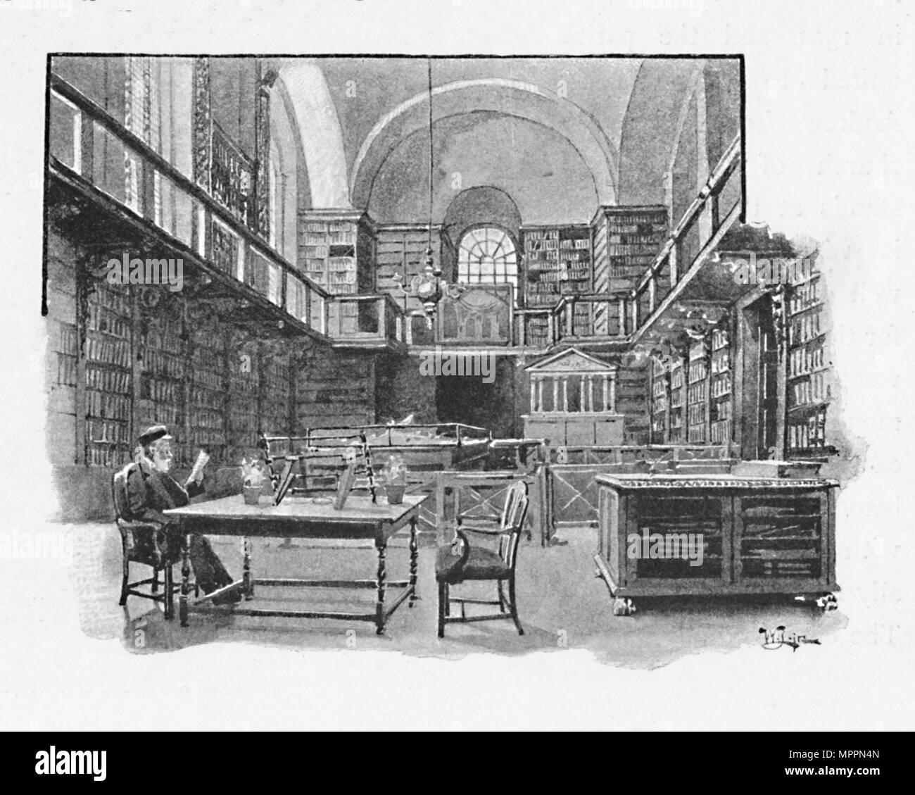 Library of the cathedral hi-res stock photography and images - Alamy