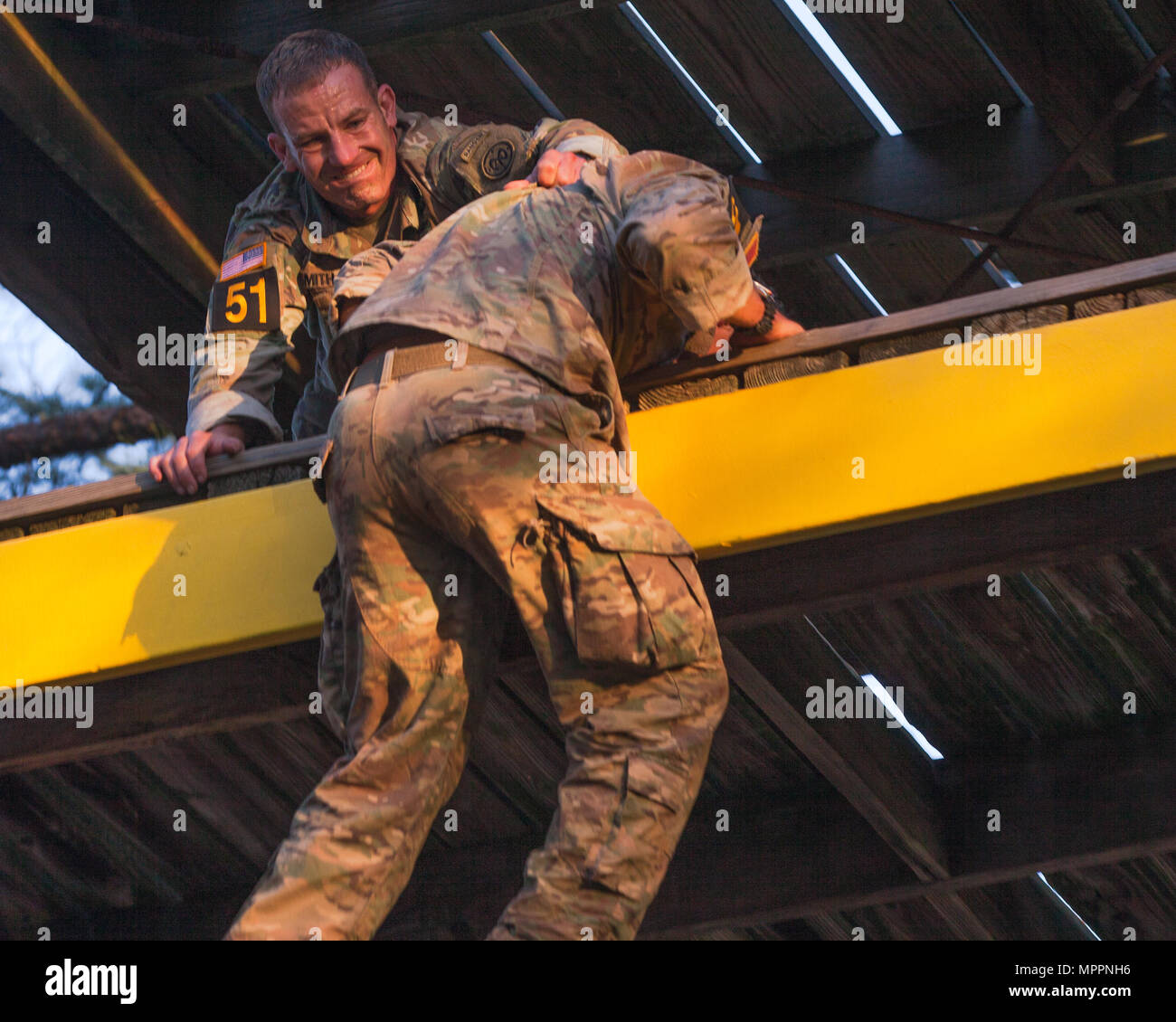 U.S. Army Rangers Sgt. 1st Class Jesse Vork and Sgt. 1st Class Sean ...