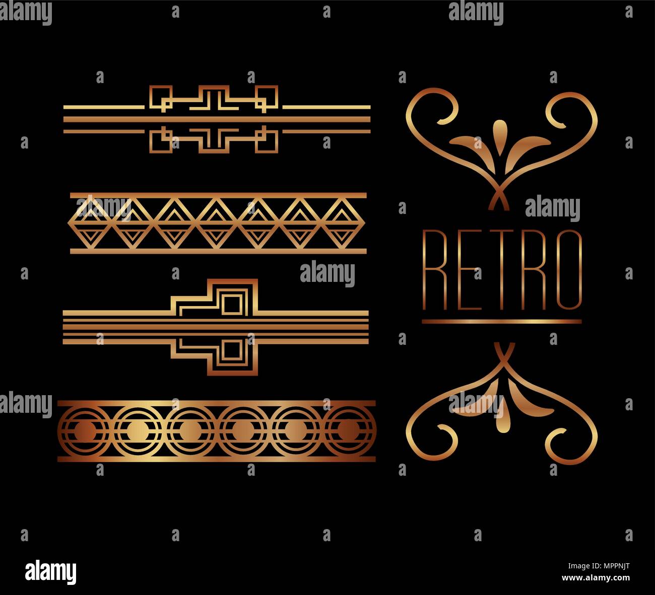 borders ornate gold decoration Stock Vector Image & Art - Alamy