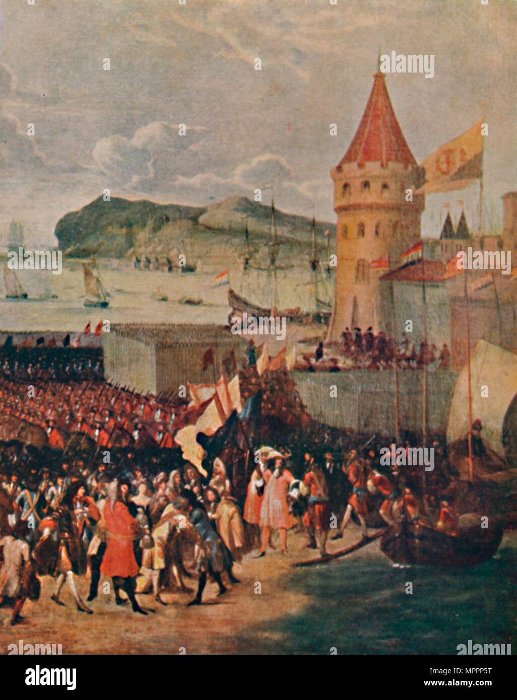 'William III Landing at Brixham', 1903. Artist: Unknown Stock Photo - Alamy