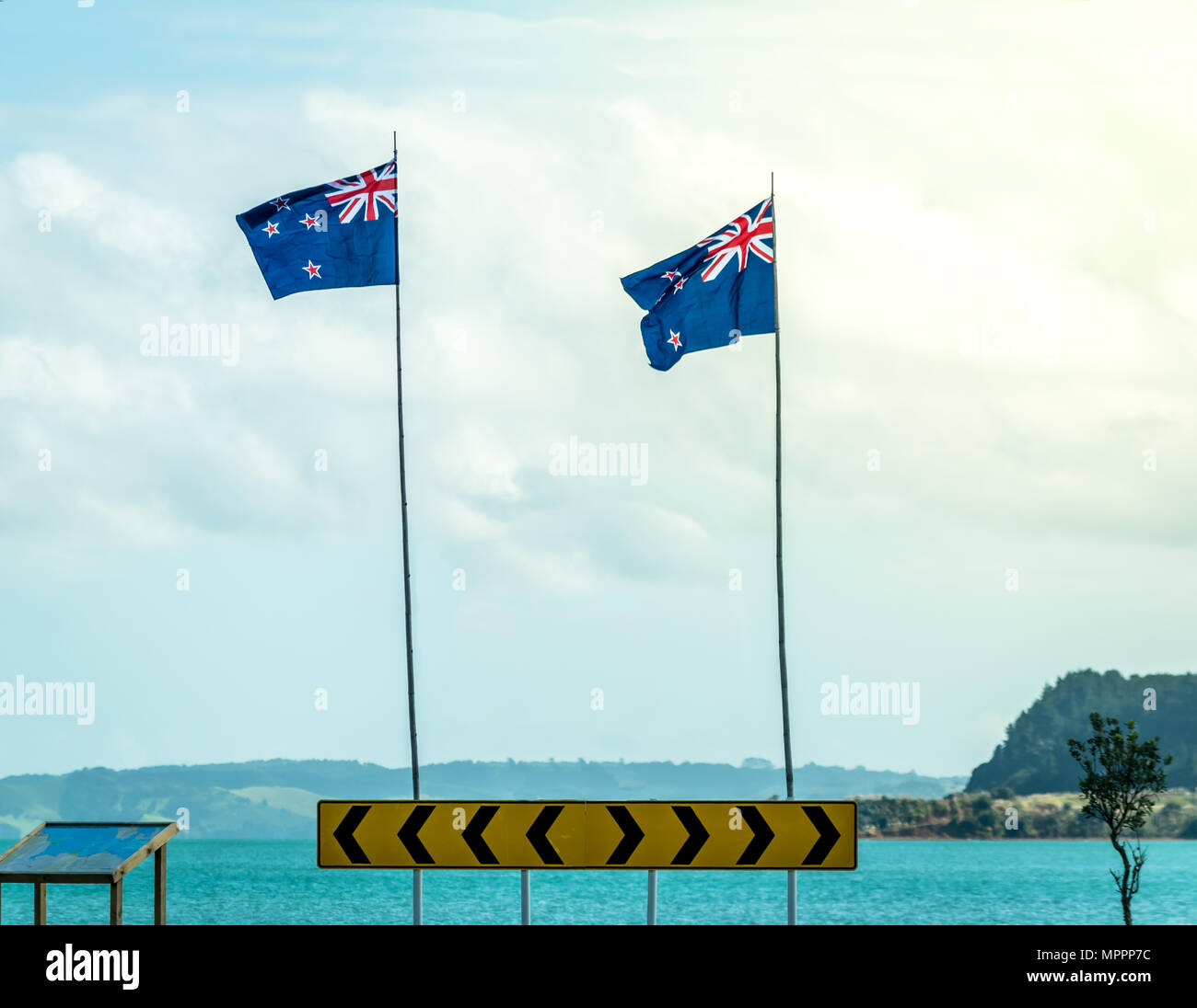 New zealand flags hi-res stock photography and images - Alamy