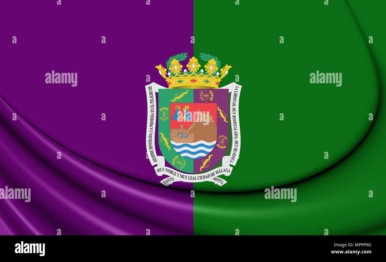 Malaga city flag hi-res stock photography and images - Alamy