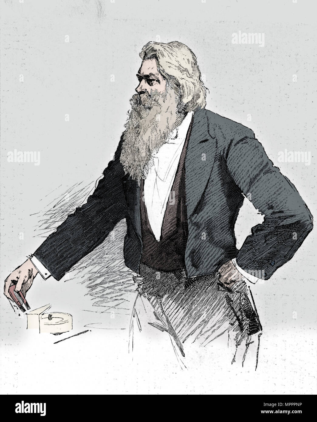Joseph Wilson Swan, British physicist and chemist, demonstrating ...