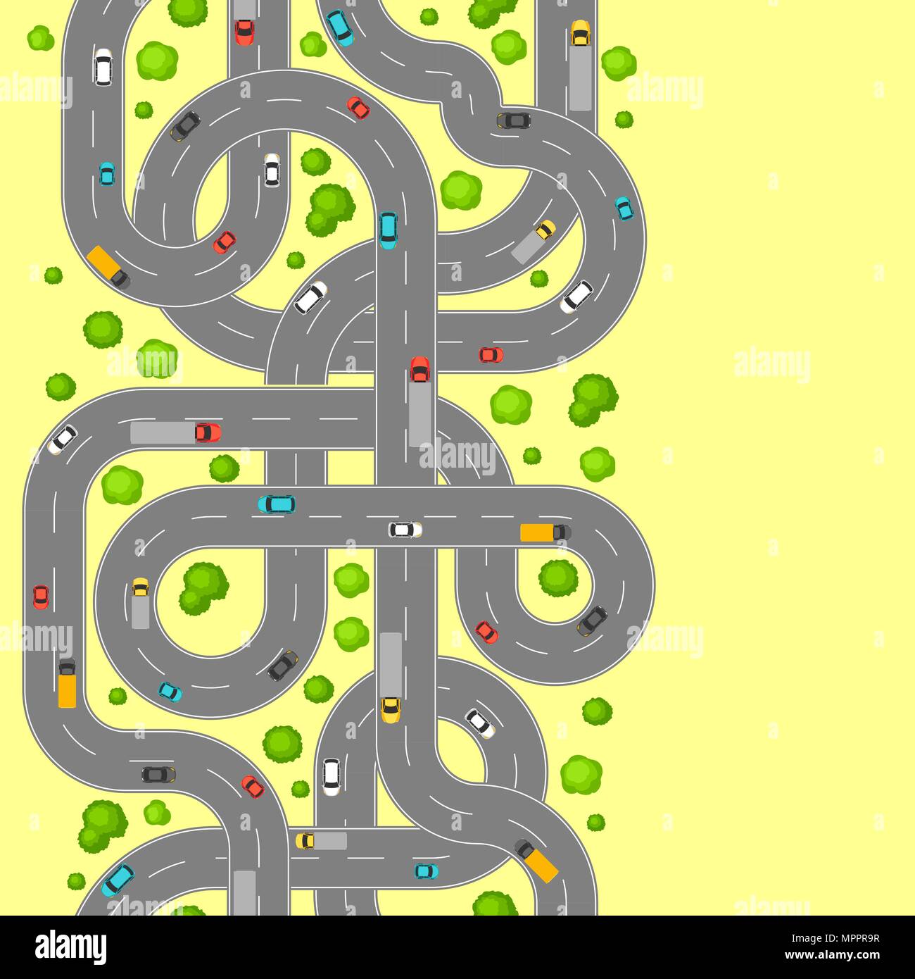 Street top view Stock Vector Images - Alamy