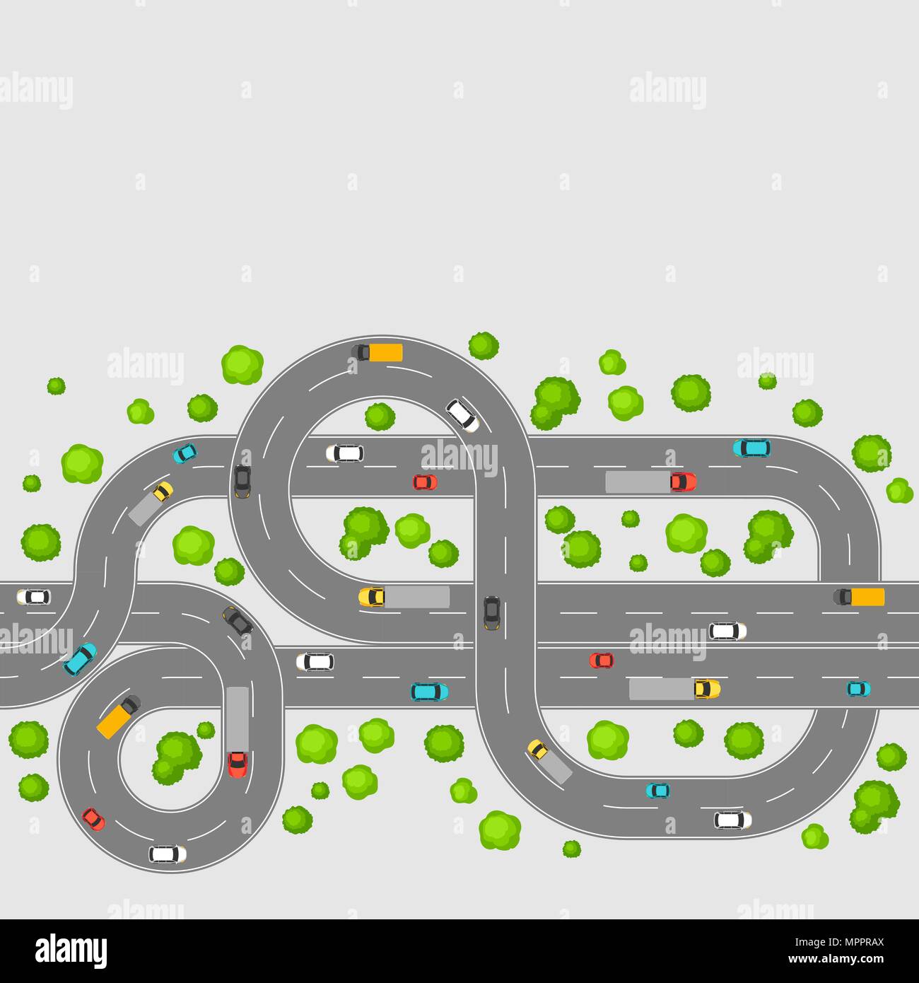 Street top view Stock Vector Images - Alamy