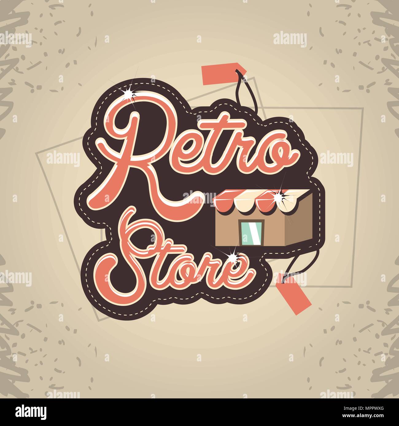 retro store building front vector illustration design Stock Vector ...